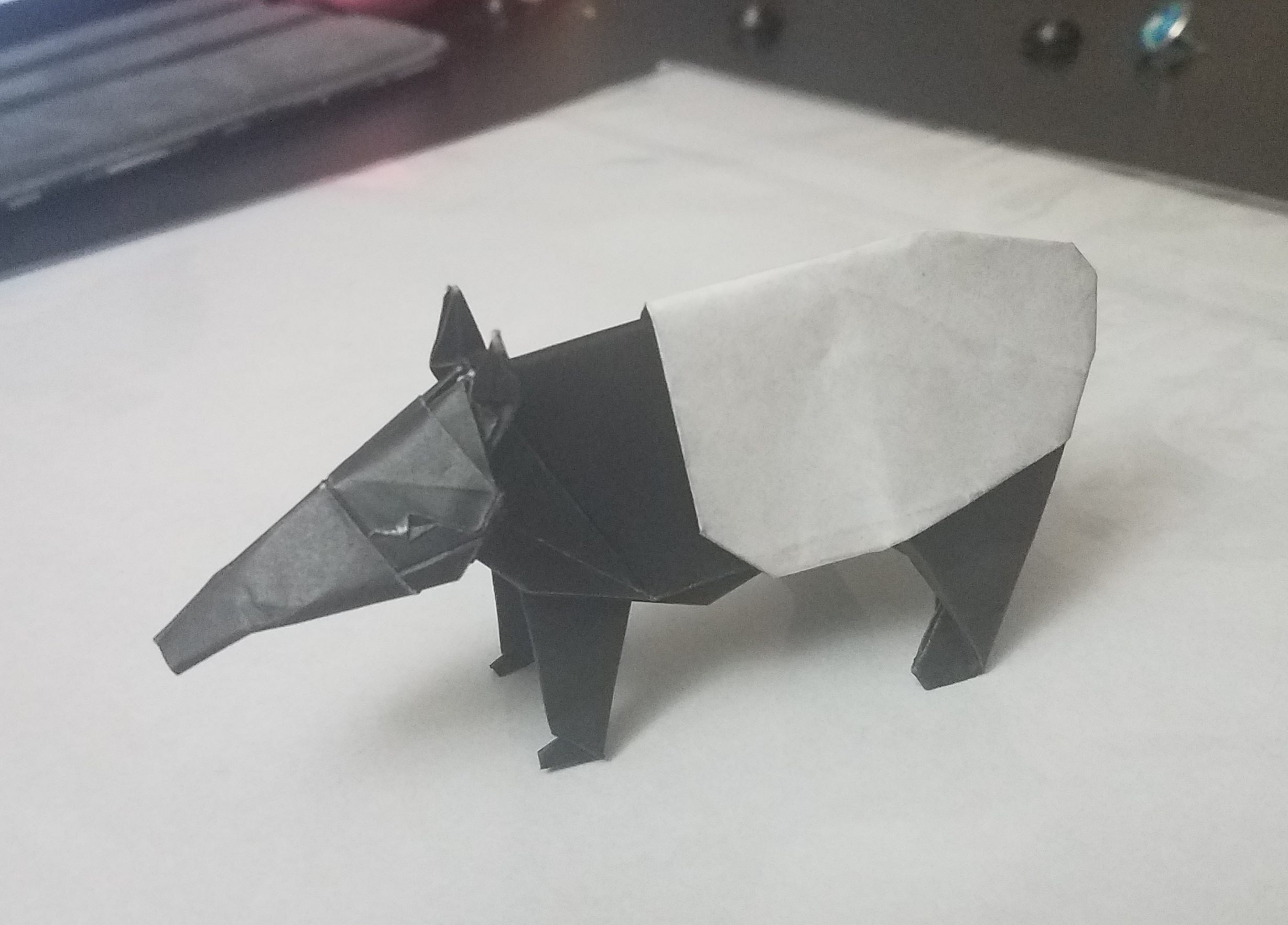 Made an origami Tapir | Scrolller