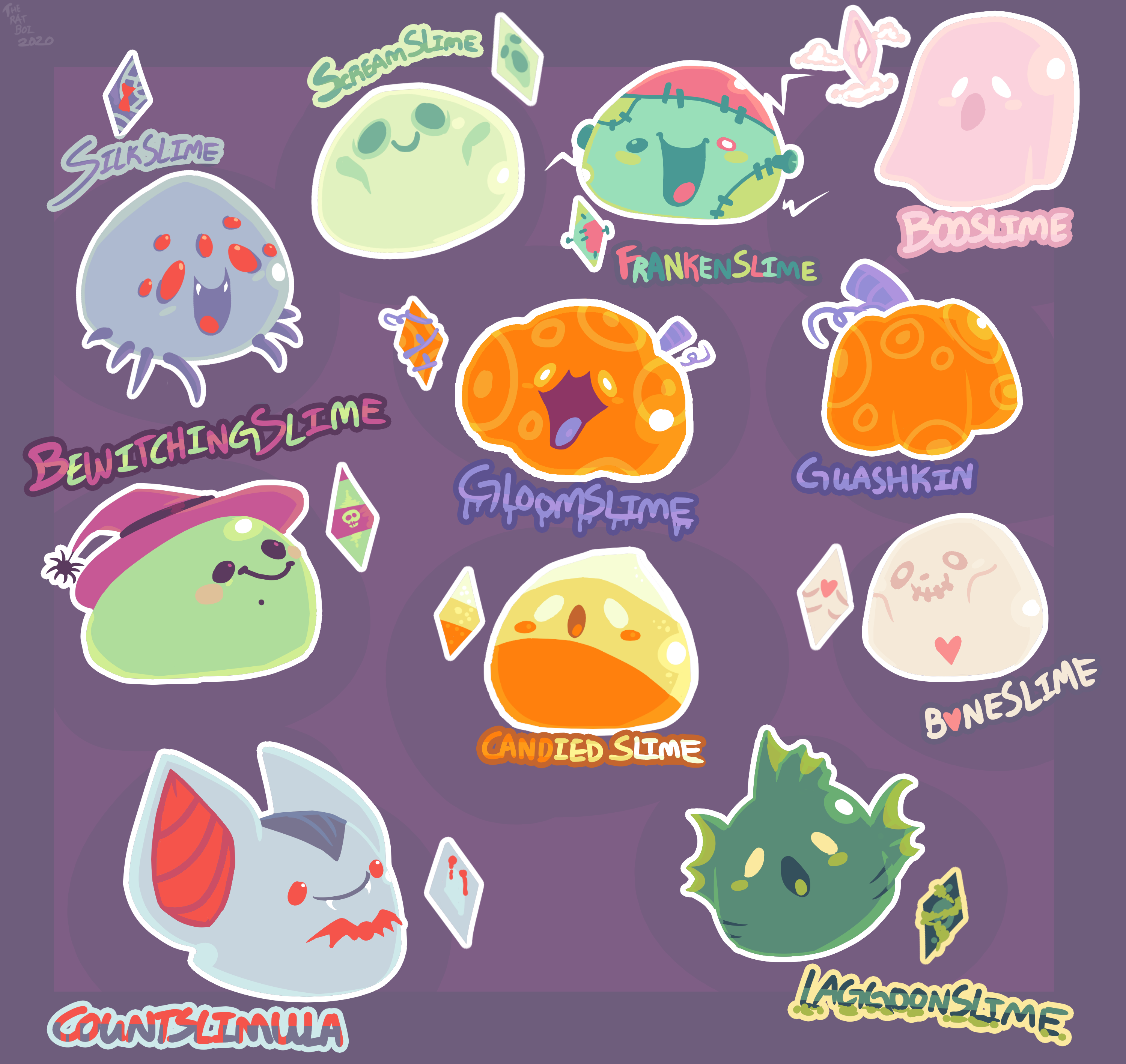 Made some Halloween themed slimes. | Scrolller