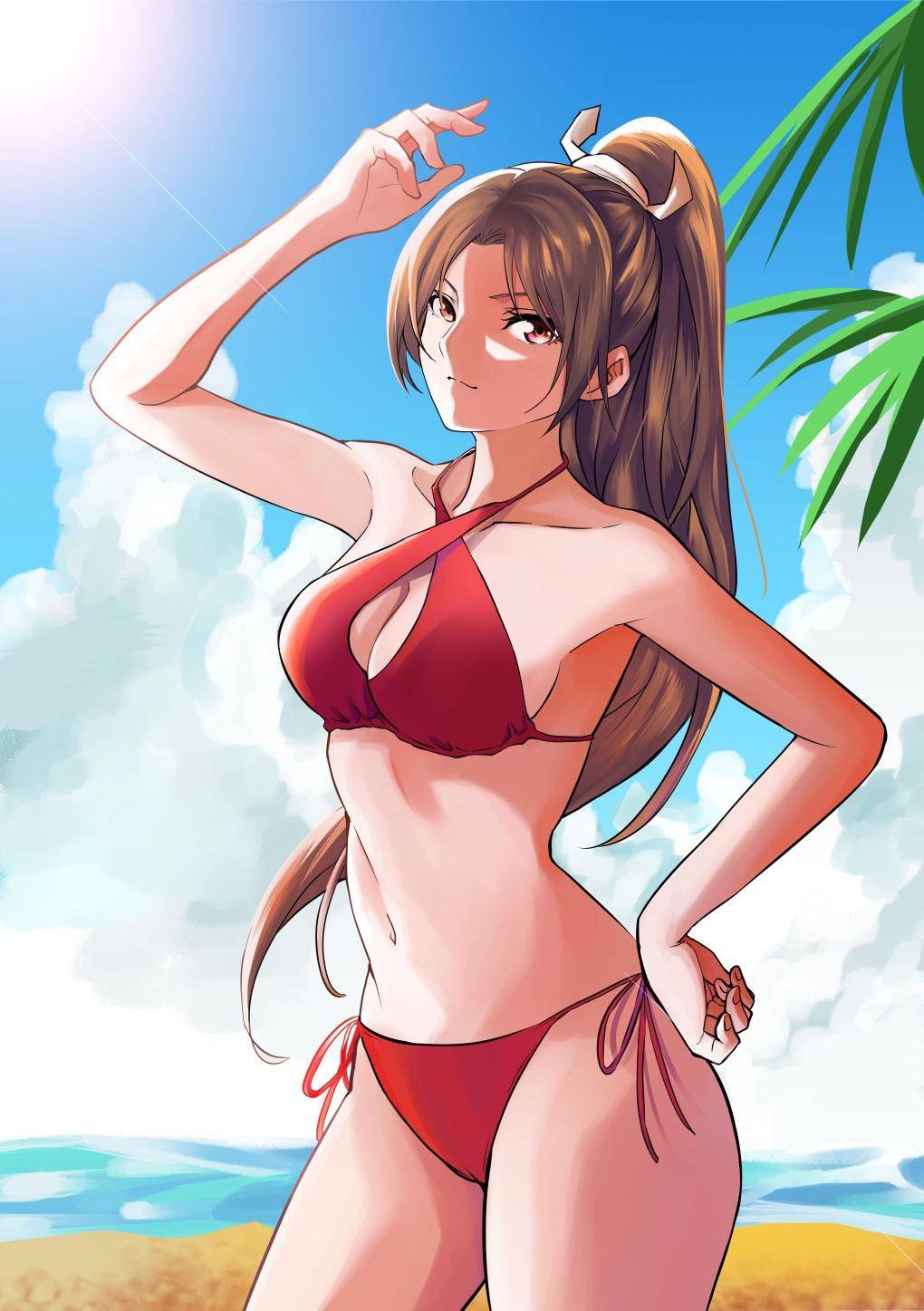 Mai in a nice red bikini | Scrolller