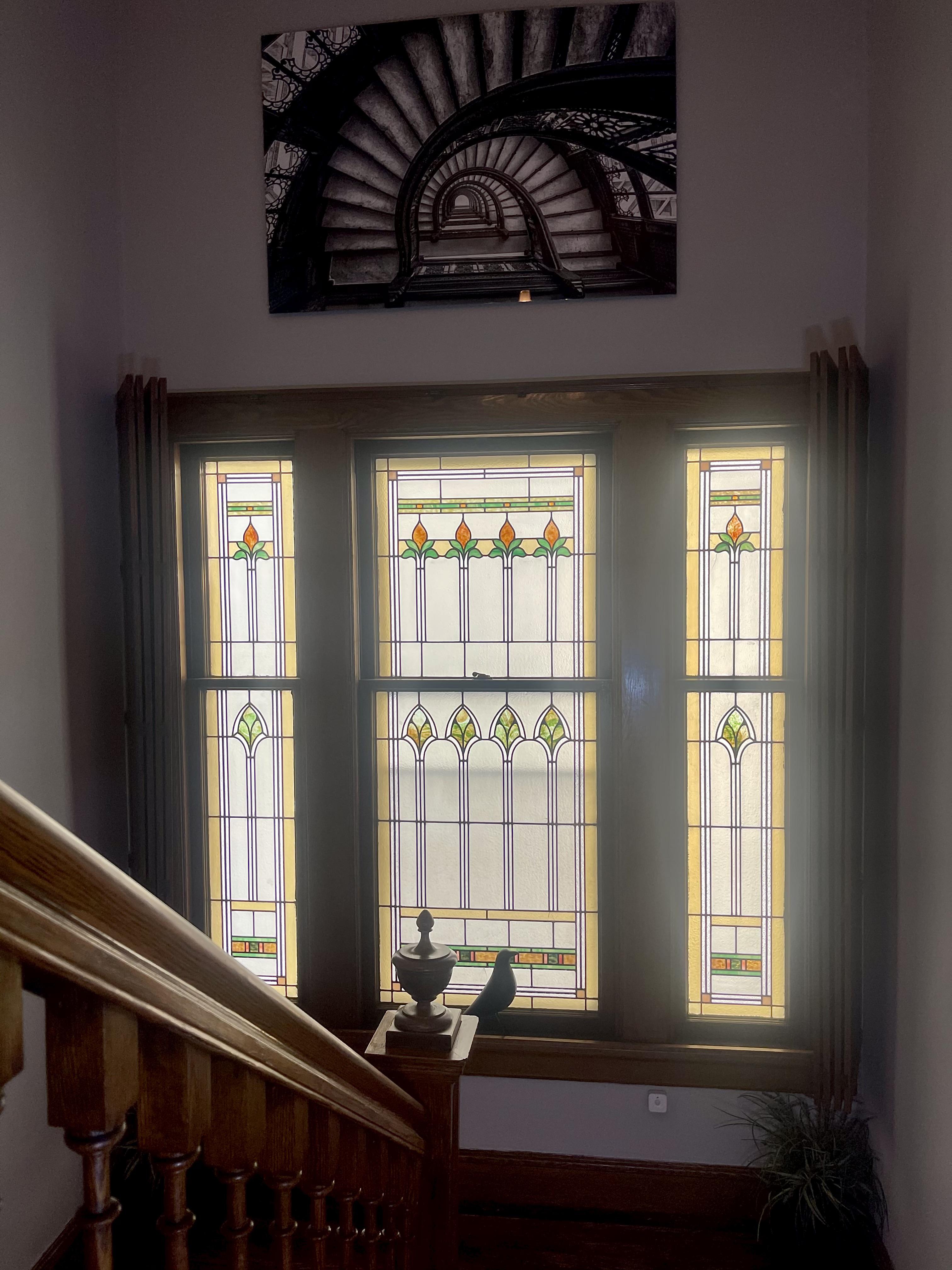 Main stair window - 1899 Colonial Revival | Scrolller