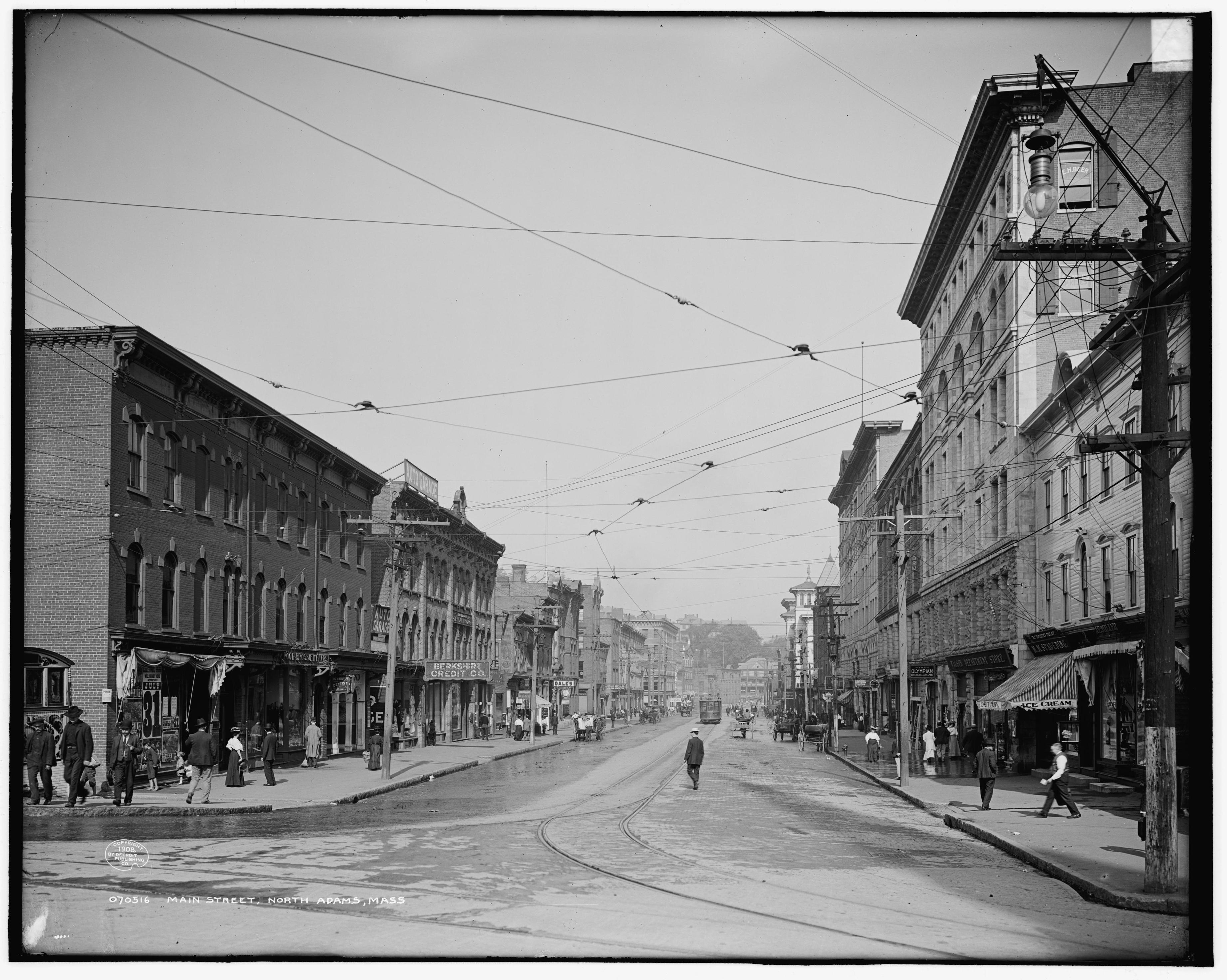 Main Street, North Adams, Massachusetts, 1908. | Scrolller