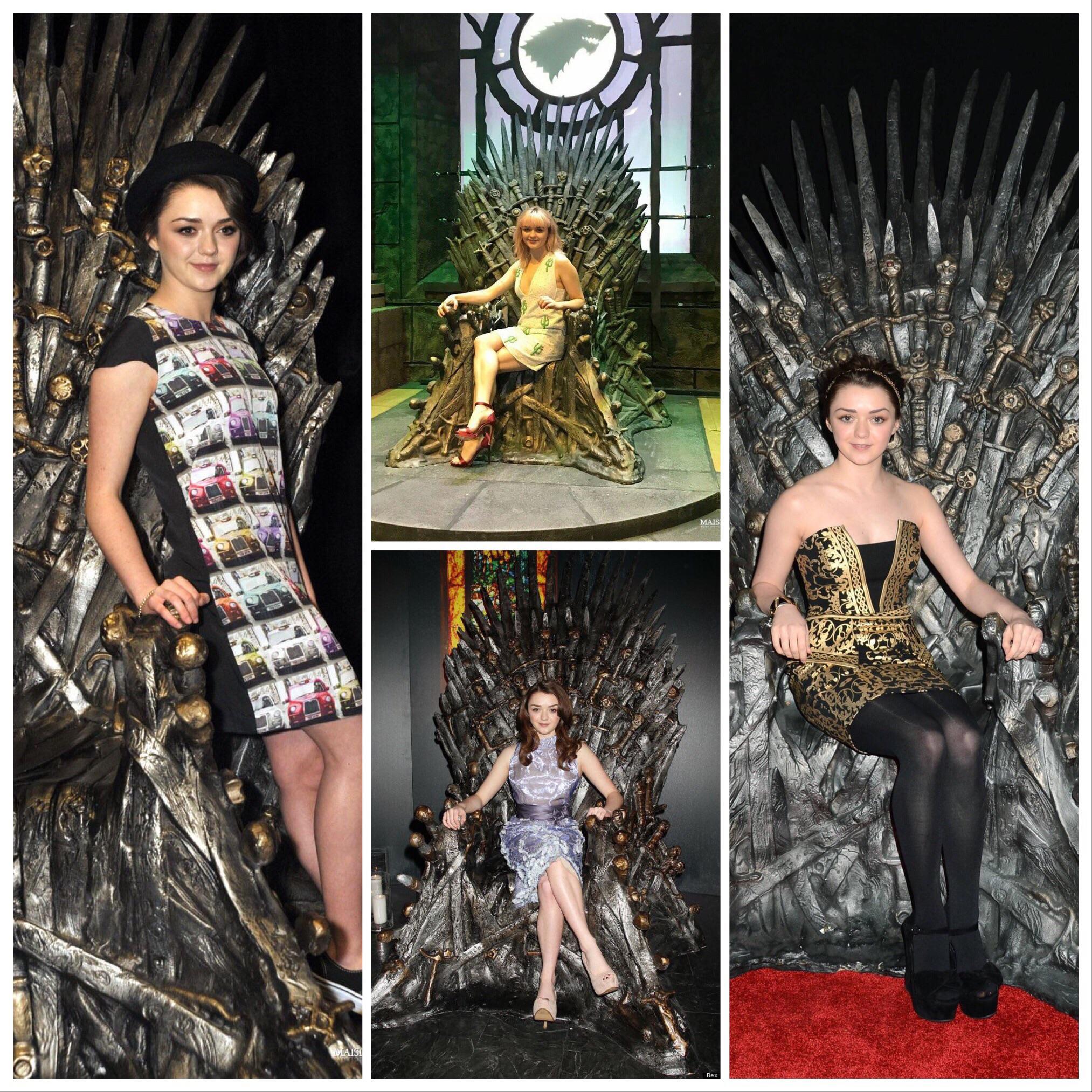 Maisie on the Iron Throne through the years | Scrolller