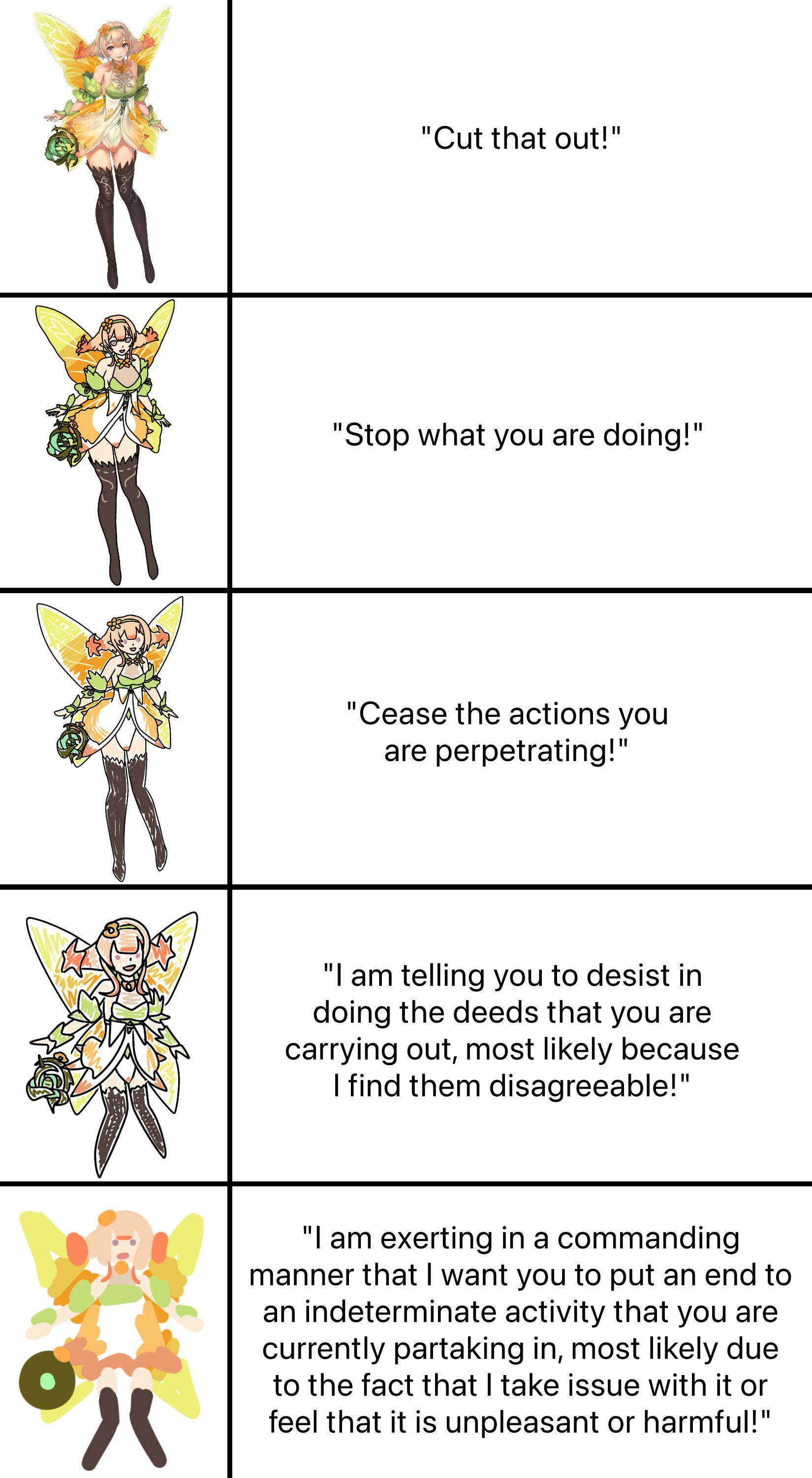 Making an "Increasingly Verbose" Meme for Every Book IV OC Because I'm Bored, Part One: Peony ...