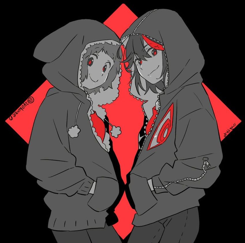 Mako & Ryuko in a hoodie | Scrolller