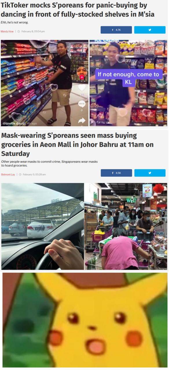 malaysians: *surprised pikachu face* | Scrolller