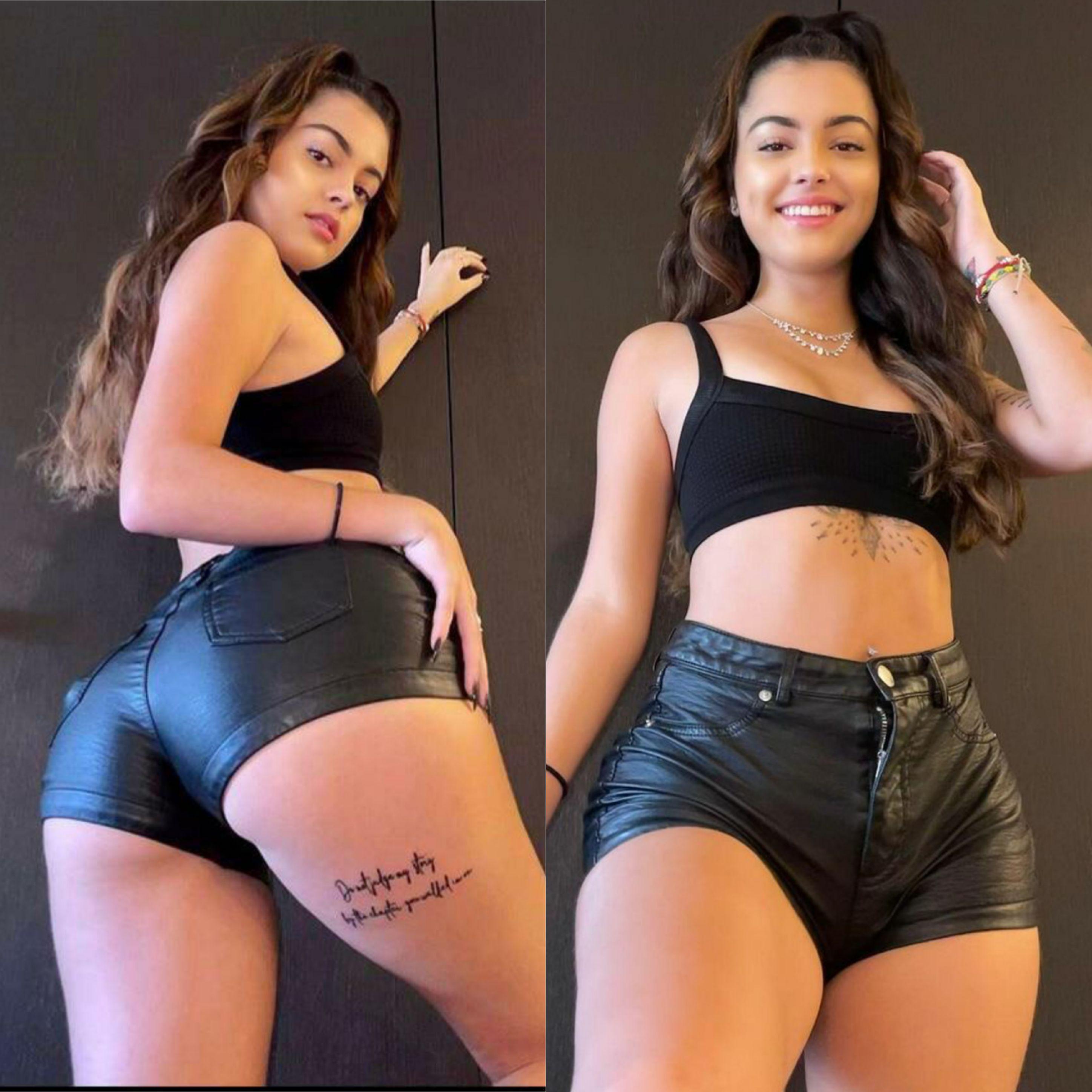 Malu Trevejo in leather | Scrolller
