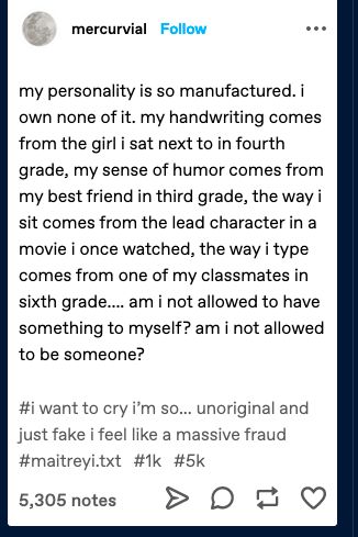 Manufactured Personality | Scrolller