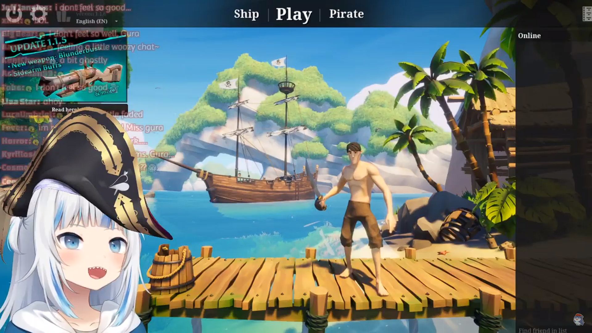 Marine lent Gura her pirate hat! | Scrolller