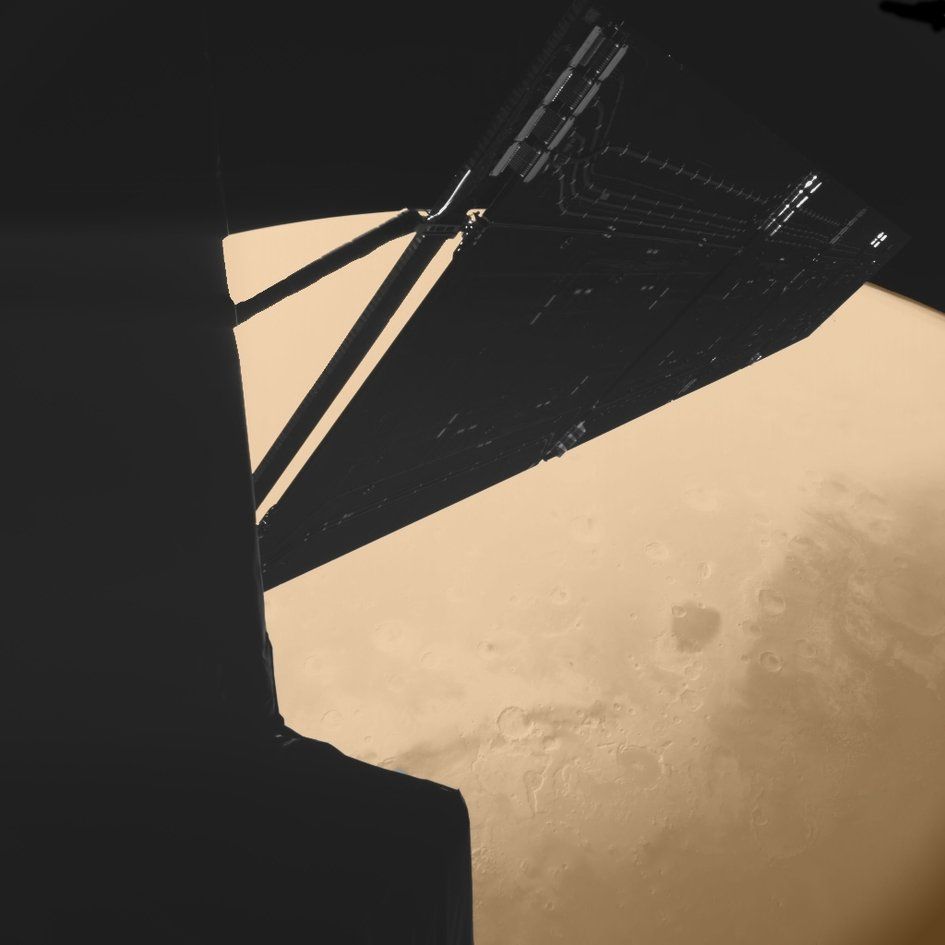 Mars as seen by Philae during Rosetta's gravity assist maneuver in 2007 | Scrolller