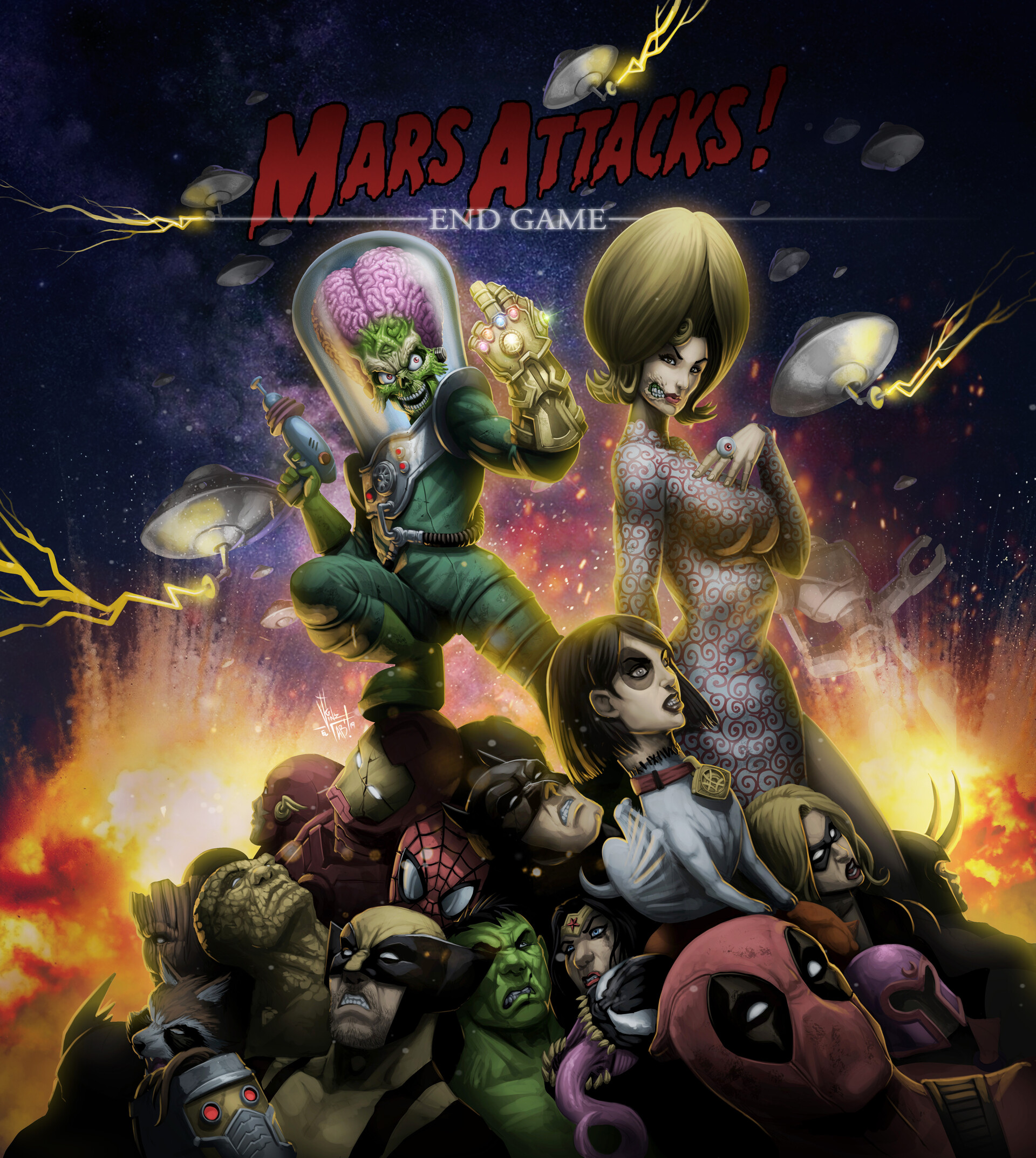 MARS ATTACKS Kill the Comics Universe by Vinz El Tabanas | Scrolller