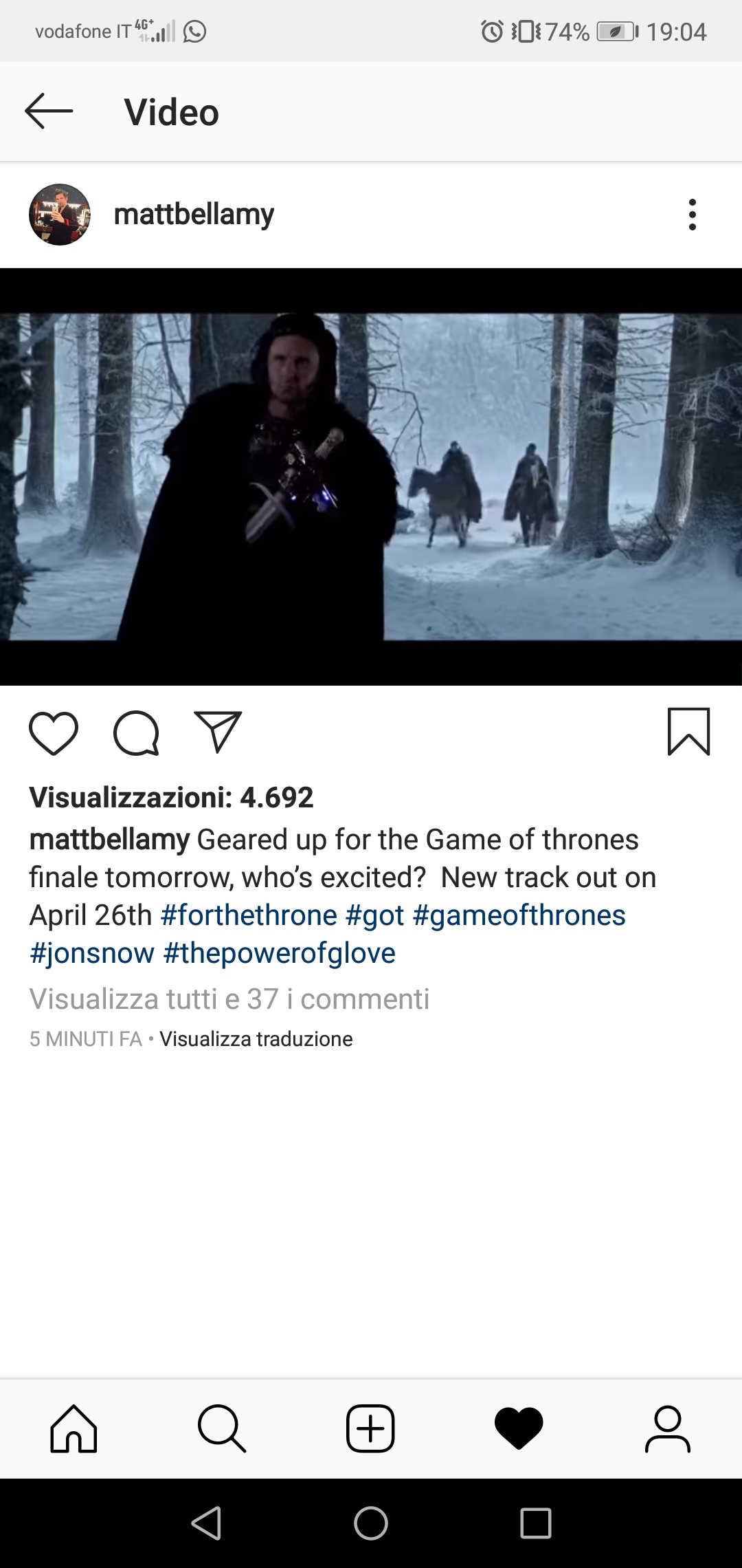 Matt dressed up as King In The North... What a time to be alive | Scrolller