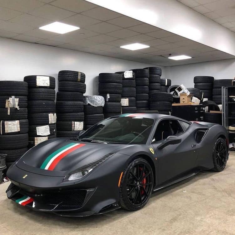Matte Black Ferrari | Scrolller