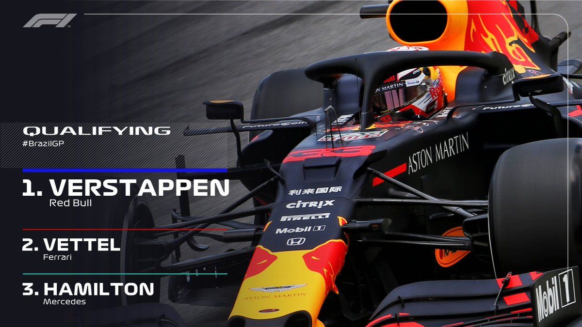 Max Verstappen takes the Pole Position at the 2019 Brazilian Grand Prix! | Scrolller