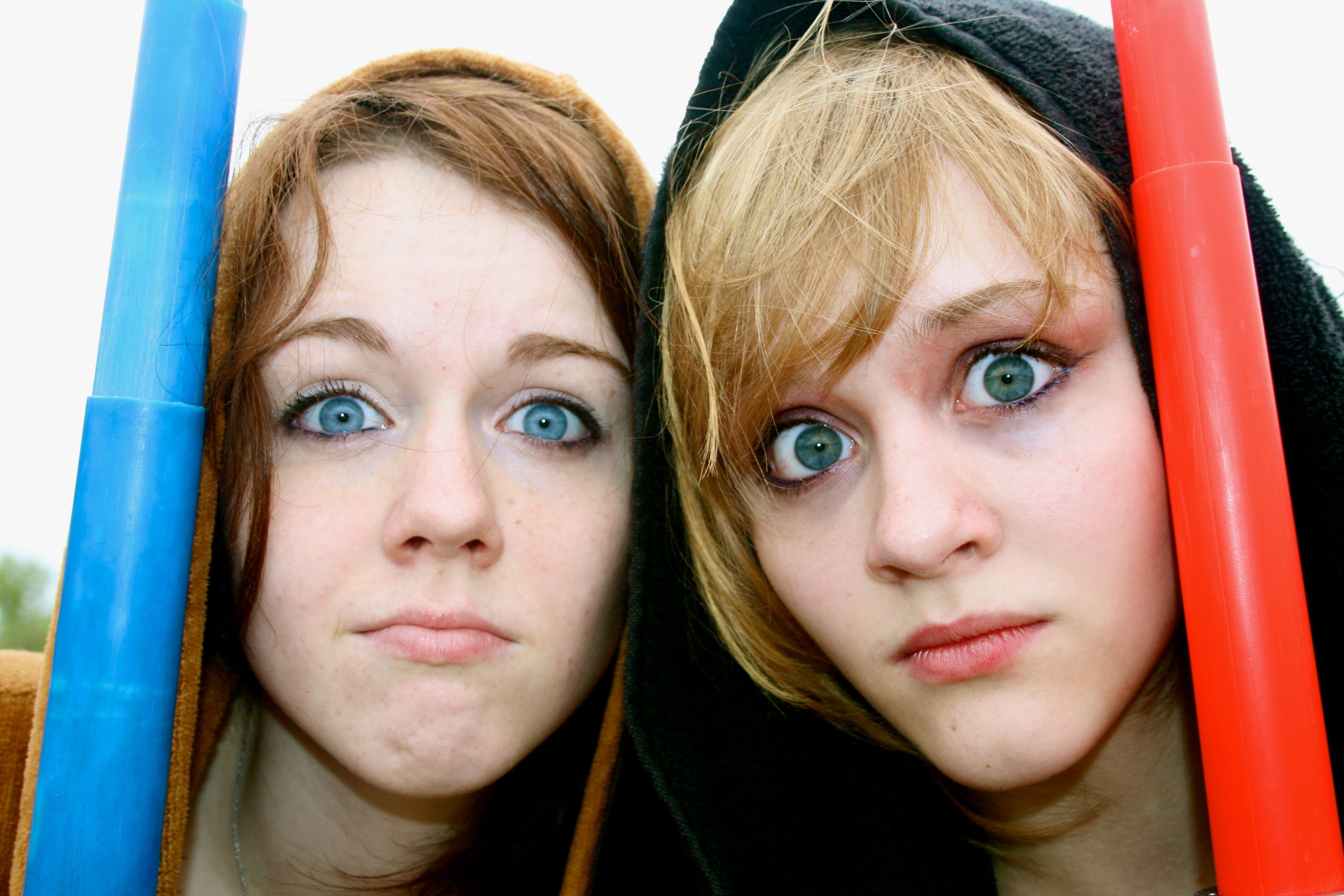 Me and my sister on May the Fourth - blues and greens. | Scrolller