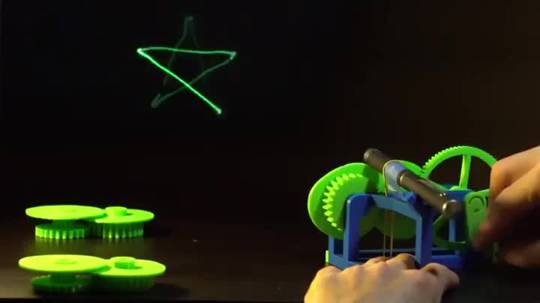 Mechanical Laser Show | Scrolller