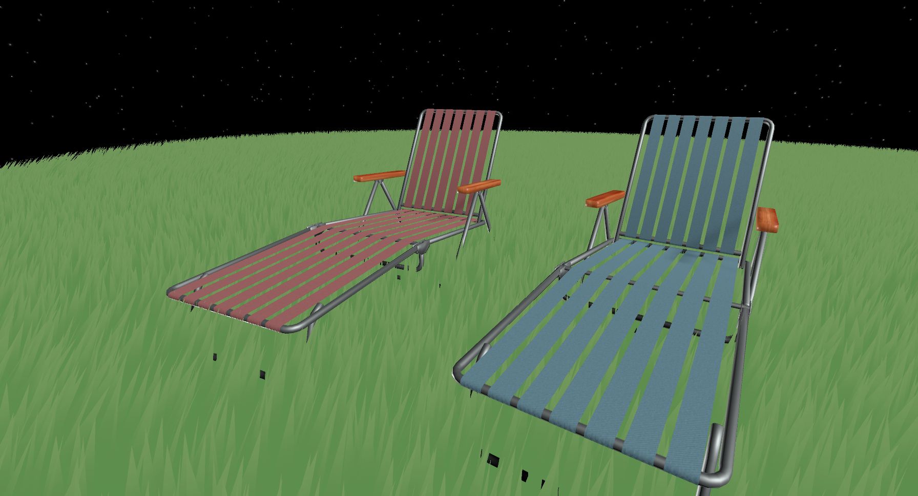 [Media] Took me 6 hours to model these foldable lounge chairs for my world because I kept ...