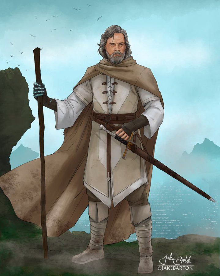 Medieval Luke Skywalker by Jake Bartok | Scrolller