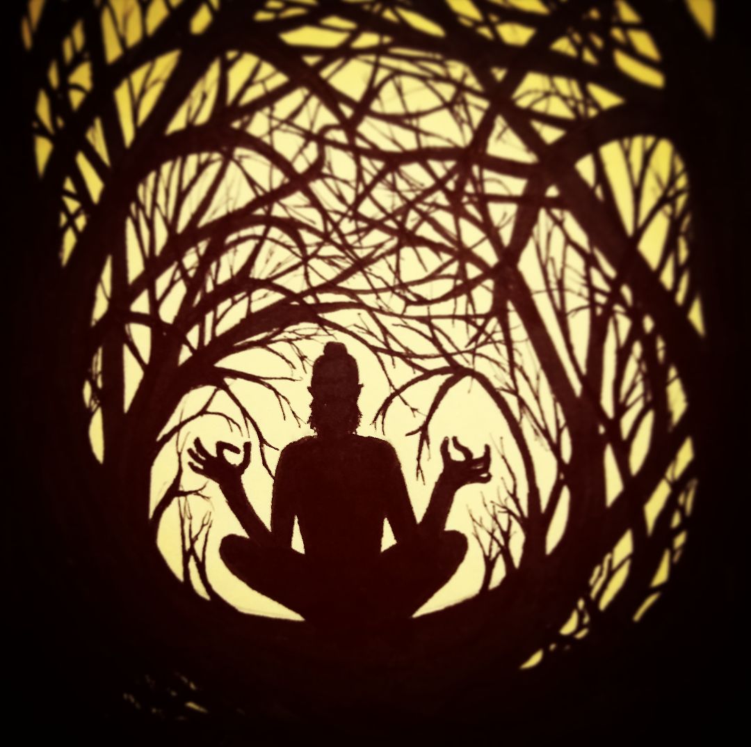 Meditation in the woods, Ben, Ink, 2020 | Scrolller