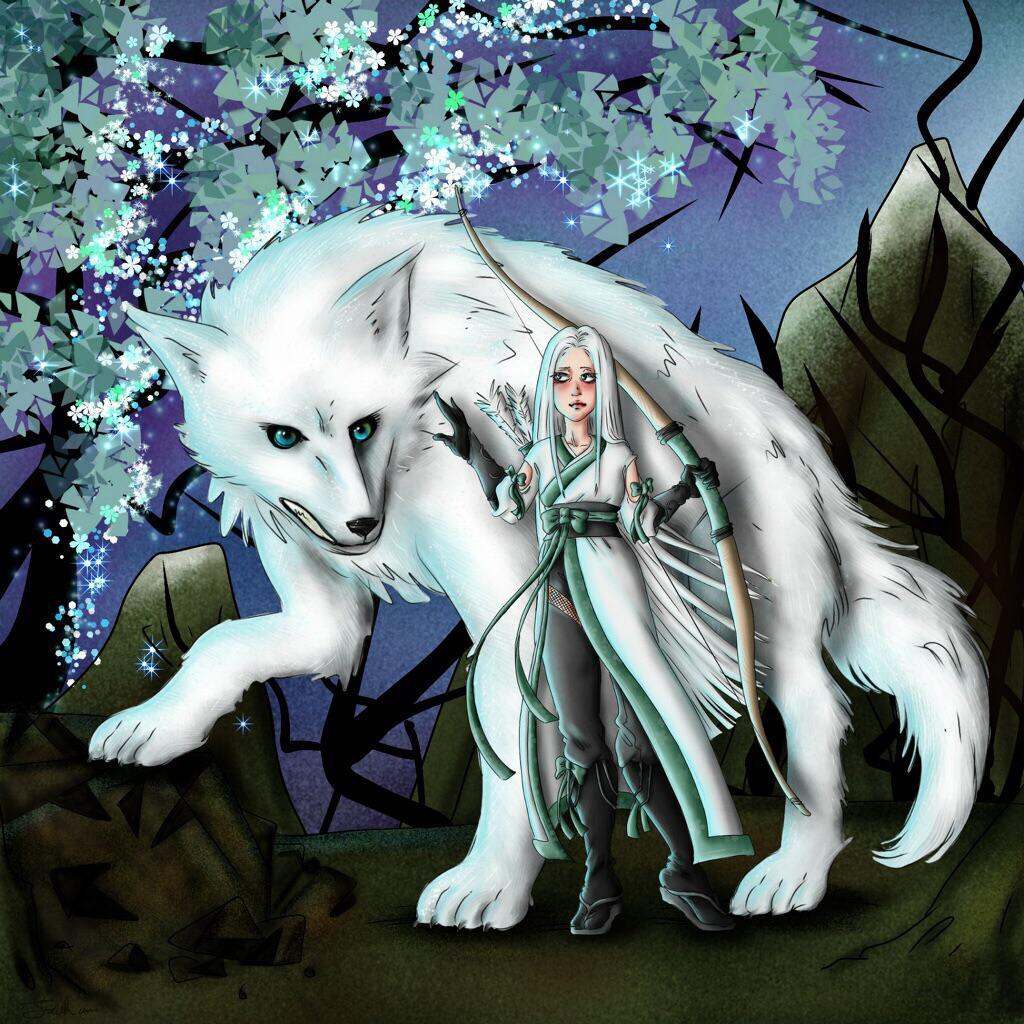 Meet Zinari and her dire wolf companion Tempest | Scrolller