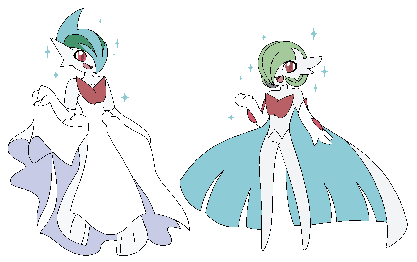 Discover more like Gardevoir: Mega Gardevoir and Mega Gallade (By xXkerrysweetXx) and Related ...