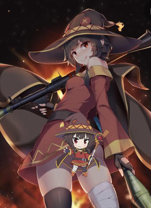 Megumin showing off | Scrolller