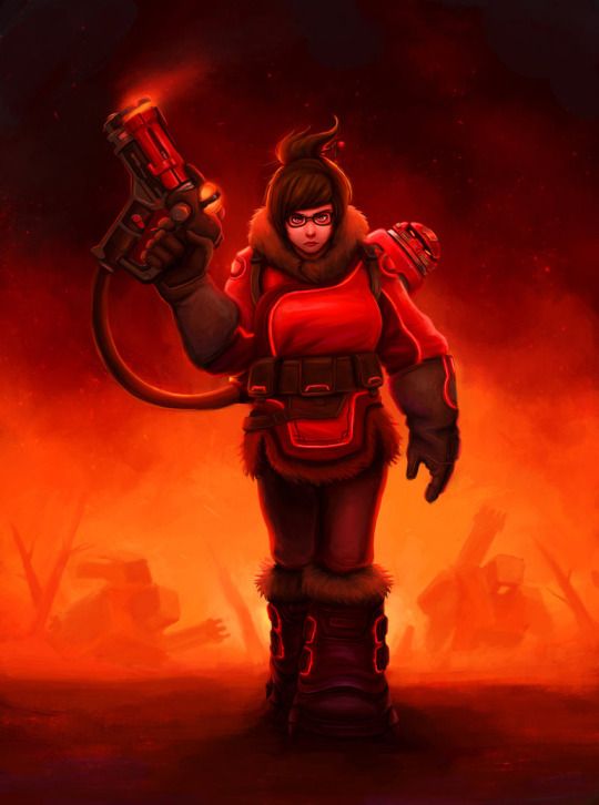 Mei is on fire | Scrolller