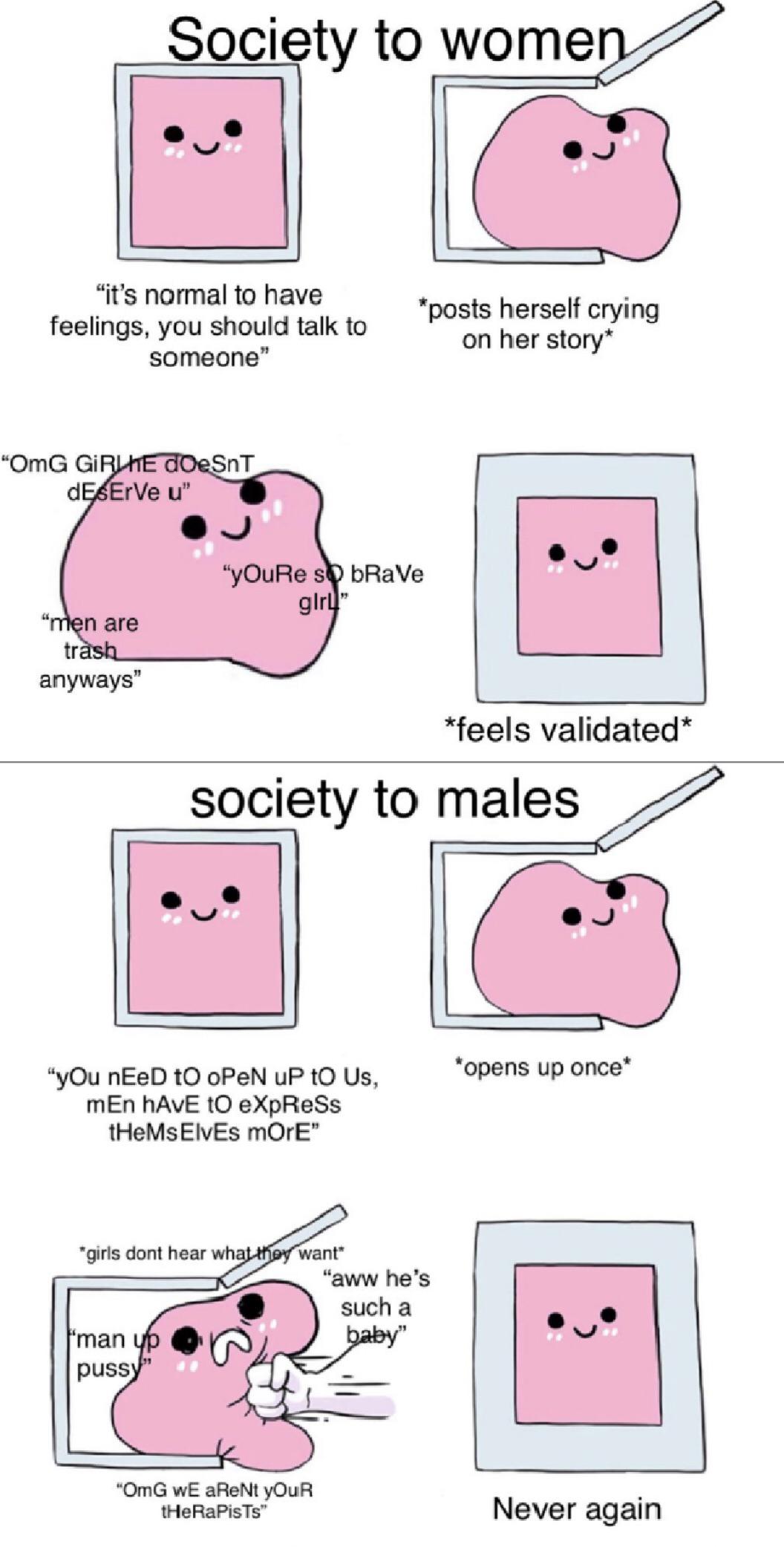 Men have feelings too :( | Scrolller