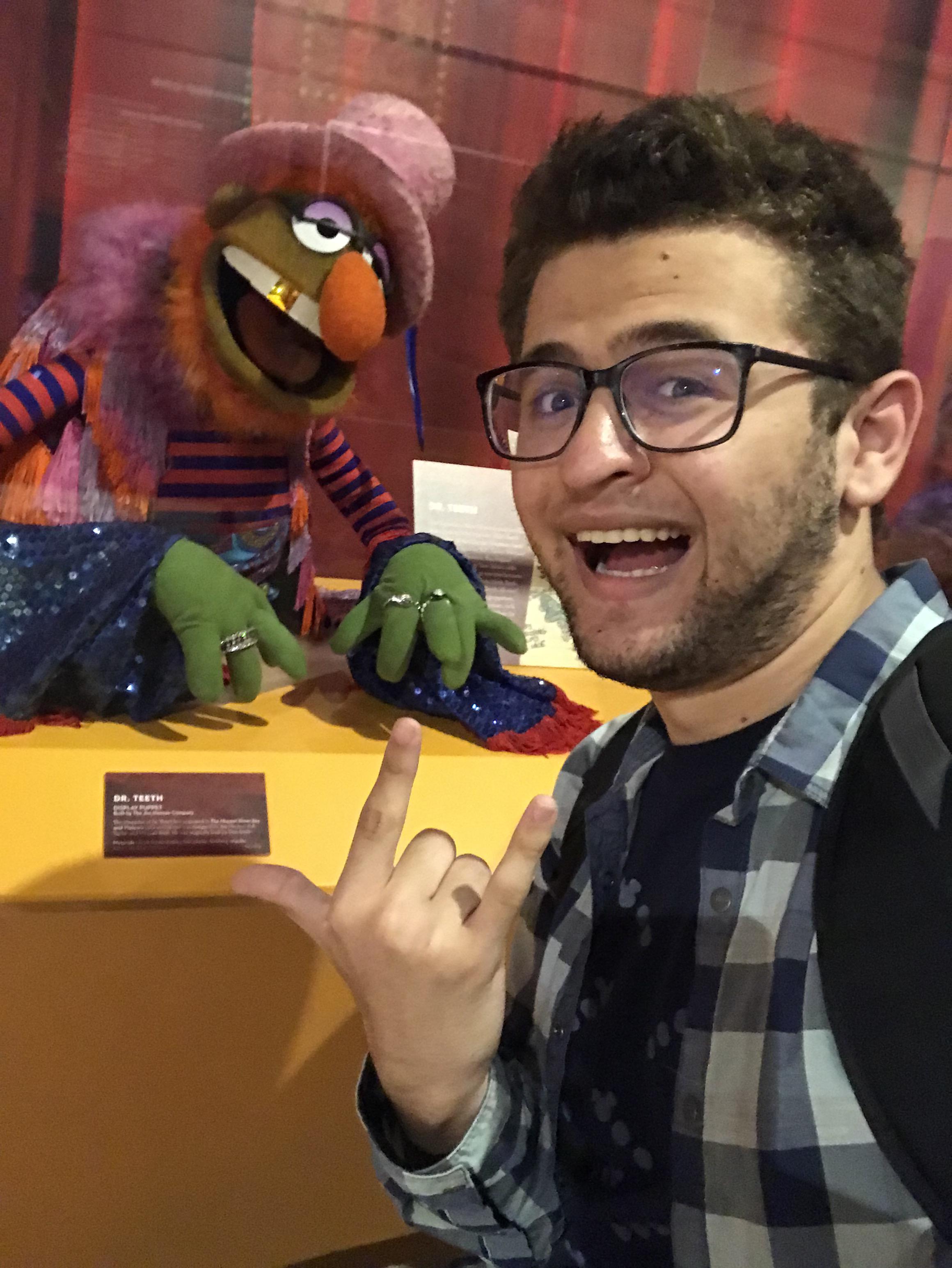 Met Dr. Teeth(‘s photo shoot puppet) at the Center for Puppetry Arts yesterday! | Scrolller