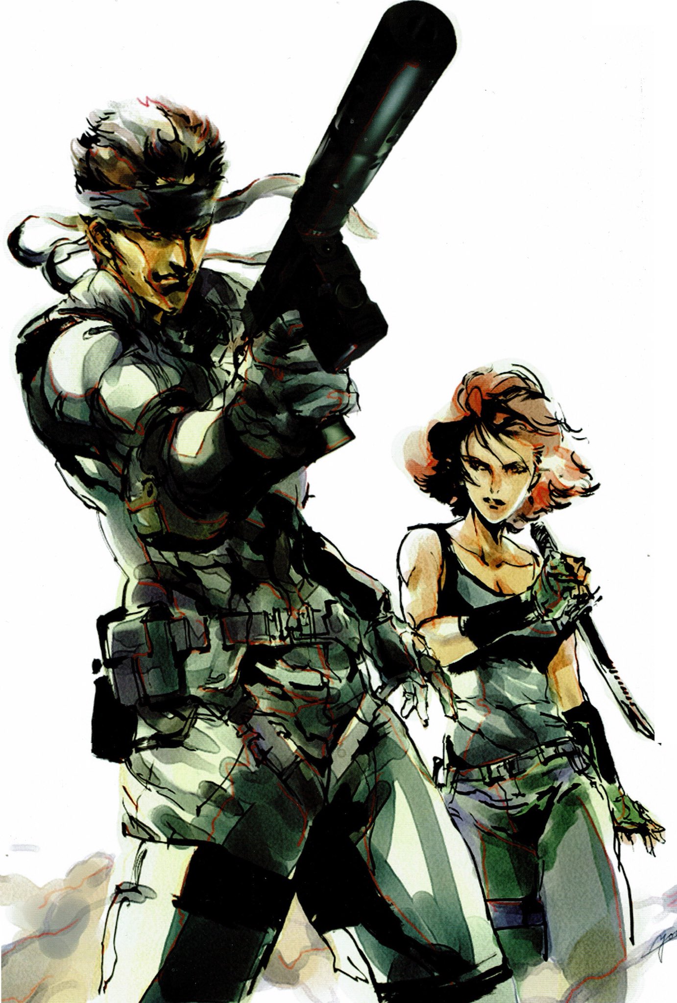 Metal Gear Solid - promotional artwork. | Scrolller