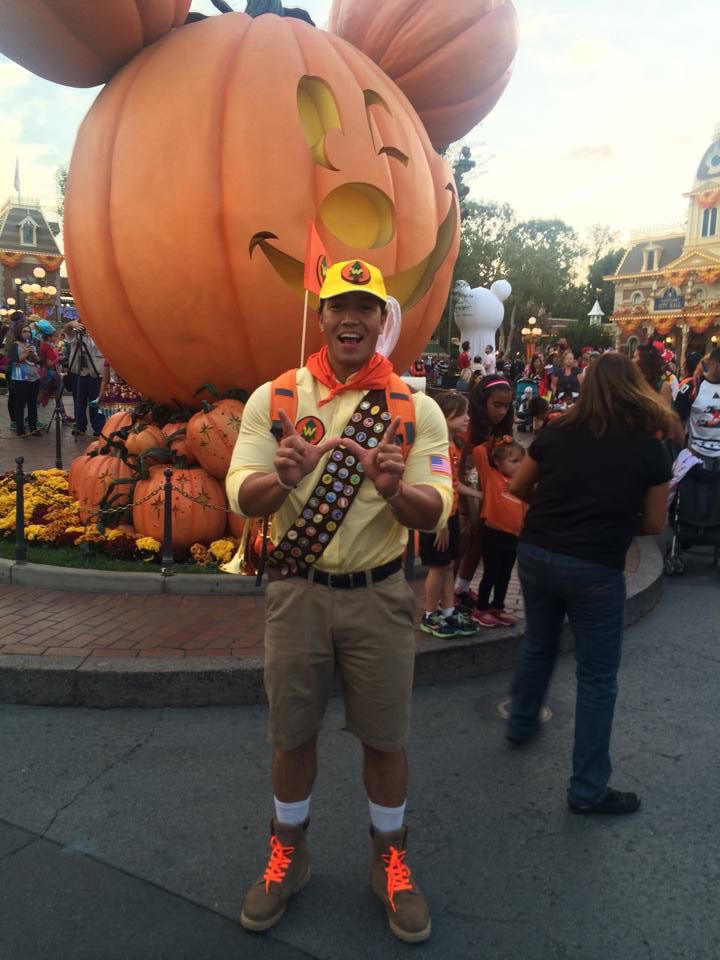 Mickey’s Not-So-Scary Halloween Party throwback photo. Russell all grown Up | Scrolller