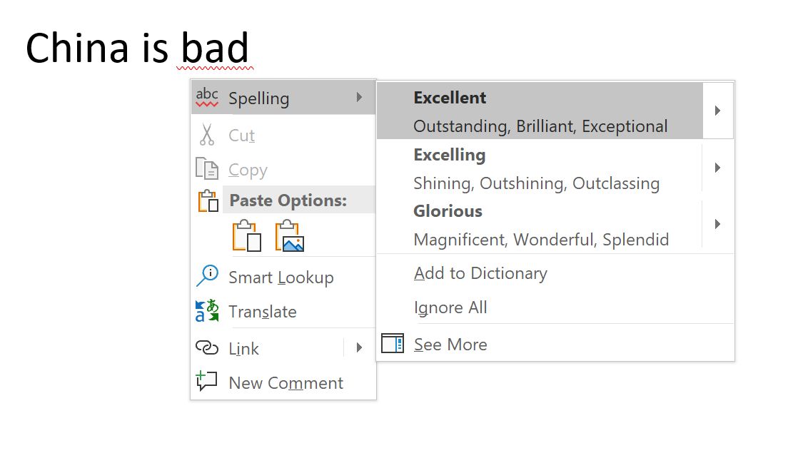 Microsoft Word censorship | Scrolller