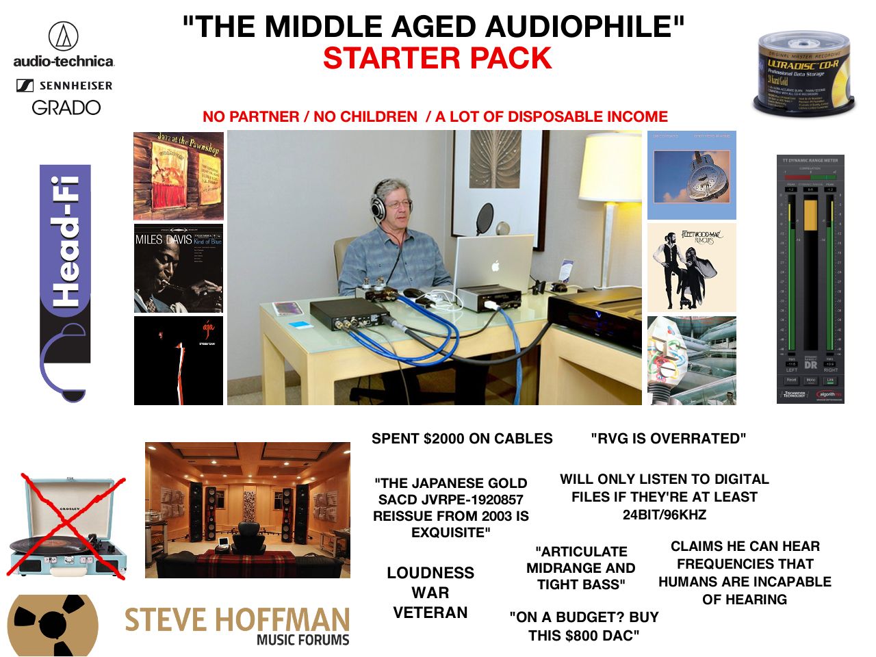 Middle Aged Audiophile Starter Pack | Scrolller