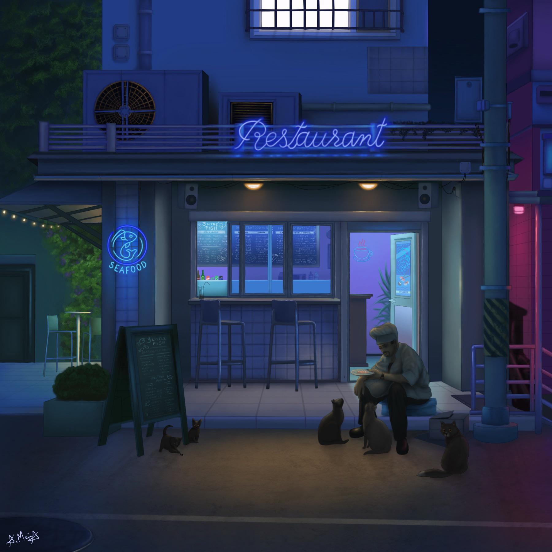 midnight snack, me, digital, 2021 | Scrolller