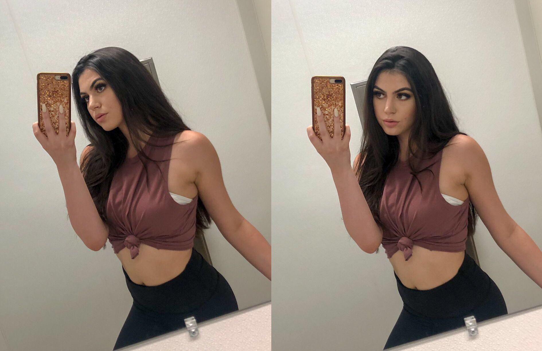 Mikaela taking some pre-therapy selfies | Scrolller