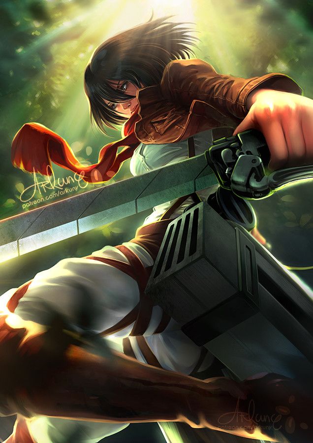 Mikasa Ackerman - by Arkuny Art | Scrolller