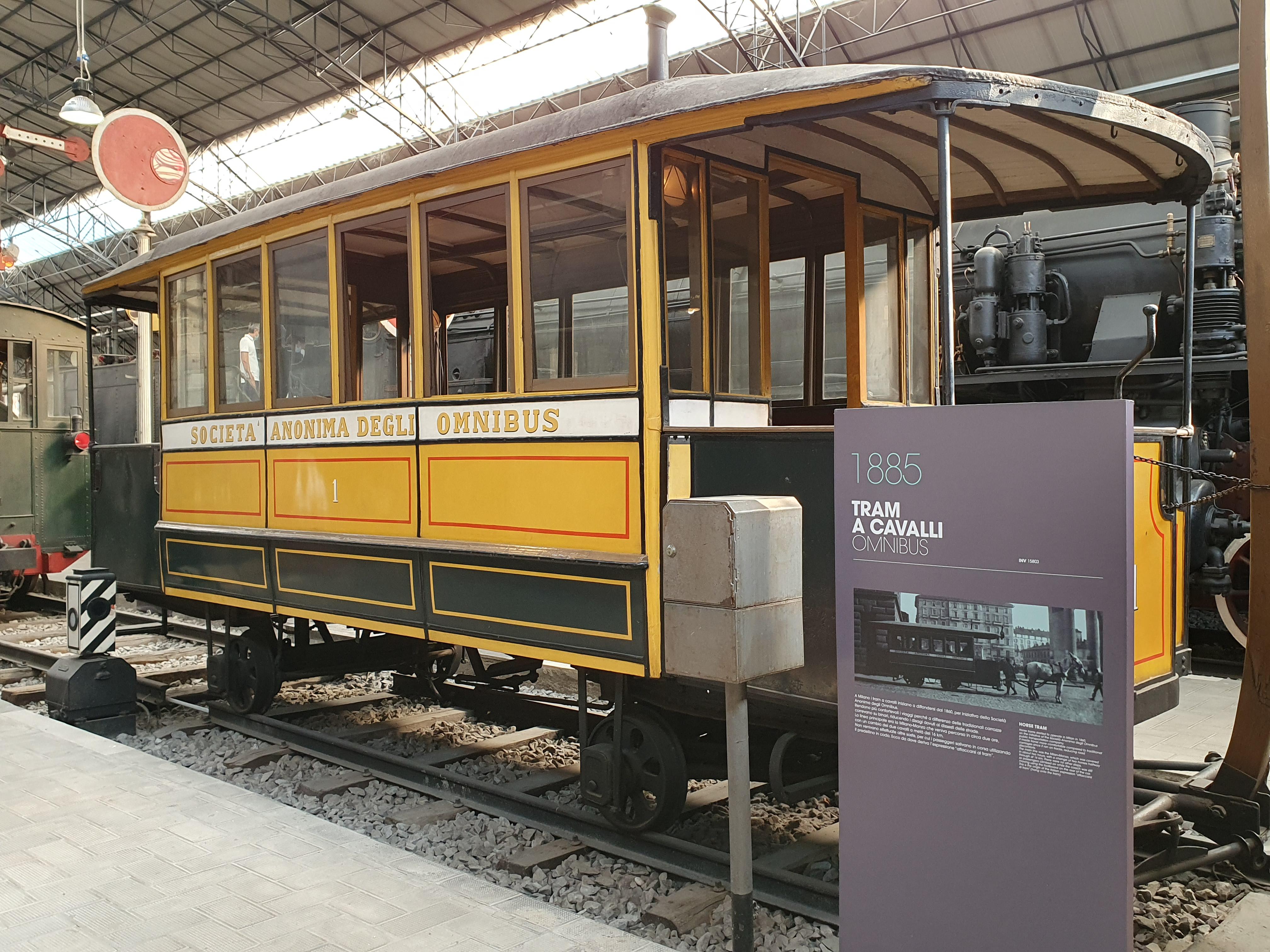 Milano, Italy. Horse drawn tram, first generation | Scrolller