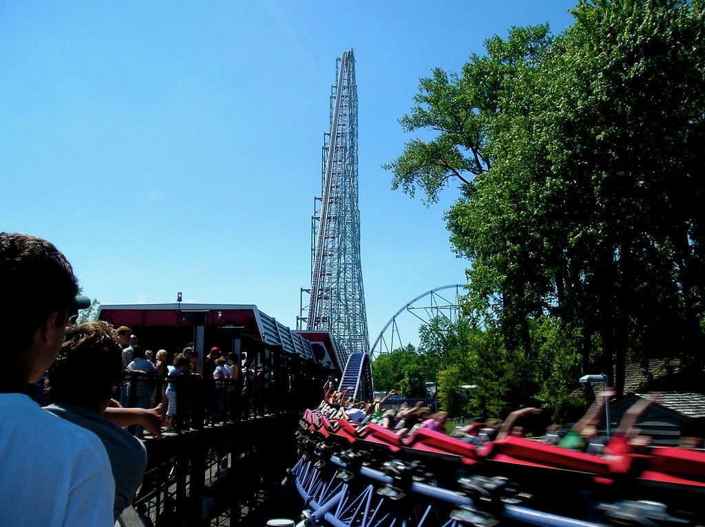 Millennium Force at Cedar Point, Sandusky, Ohio [1024x766] | Scrolller