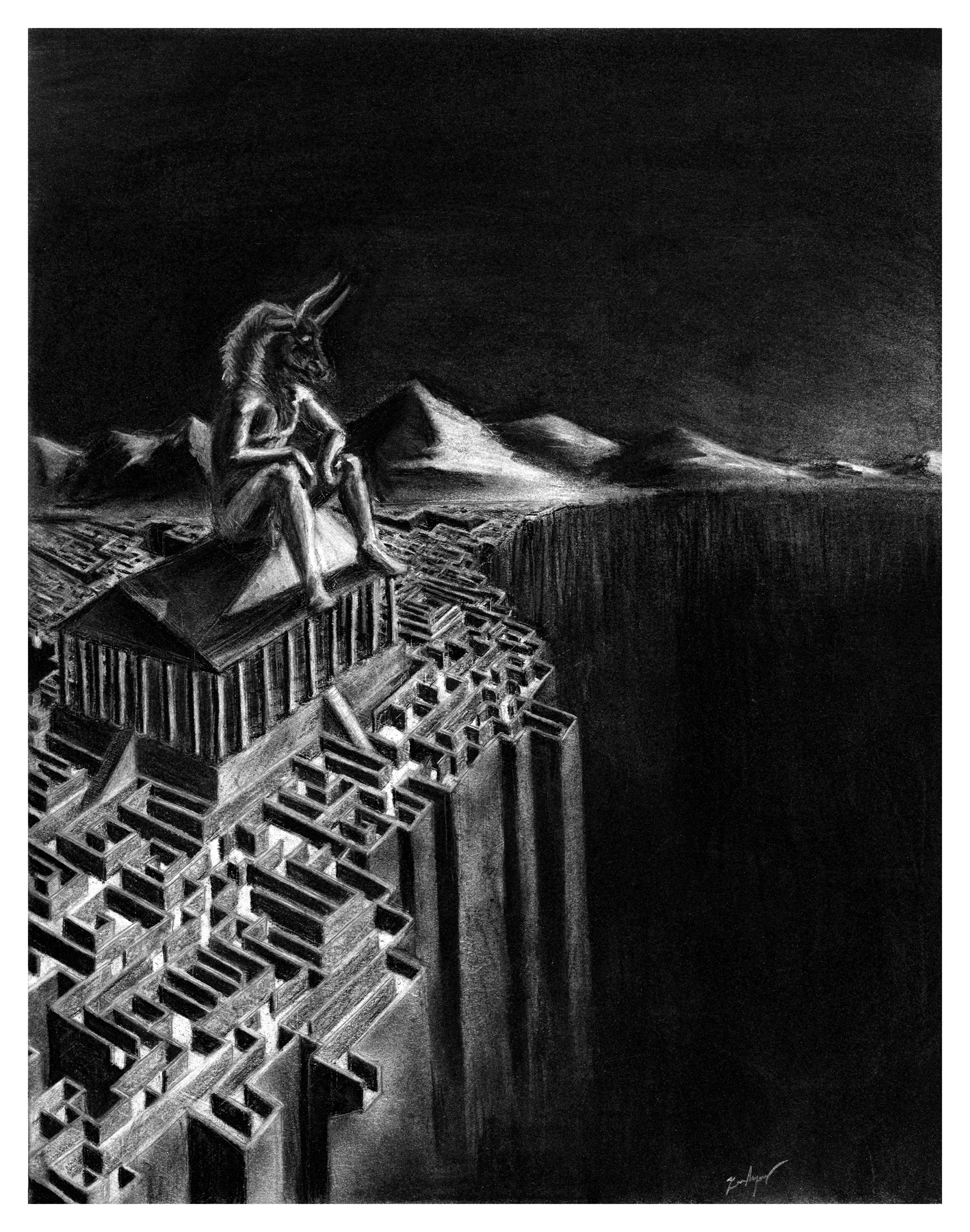 Minotaur in the Labyrinth [OC] | Scrolller