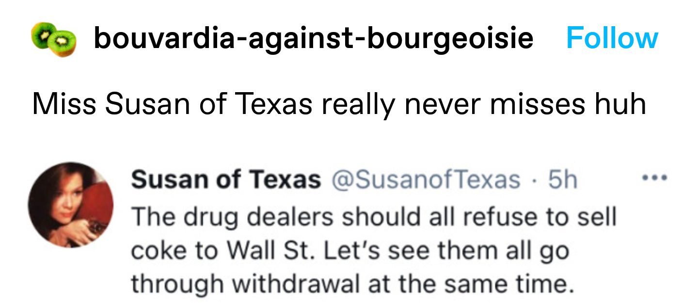 Miss Susan suggests solidarity | Scrolller