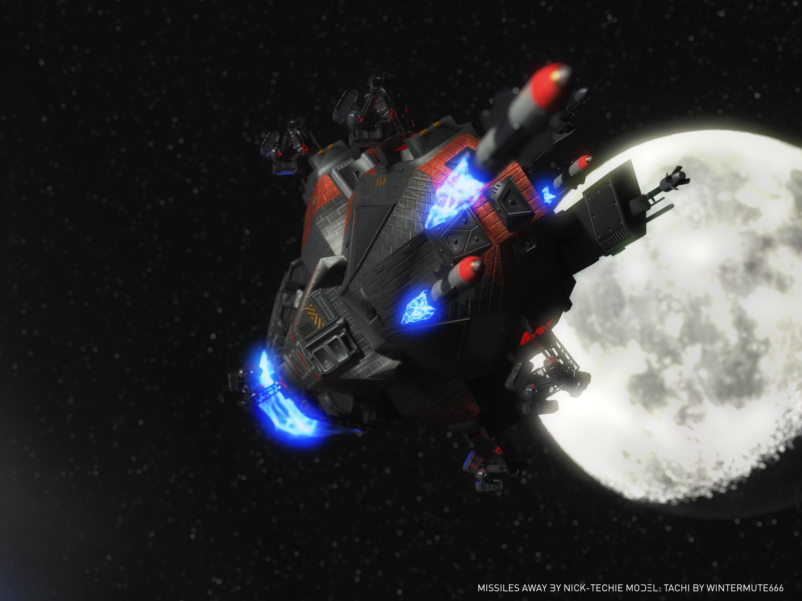 Missiles Away: MCRN Corvette Class Light Frigate from The Expanse | Scrolller