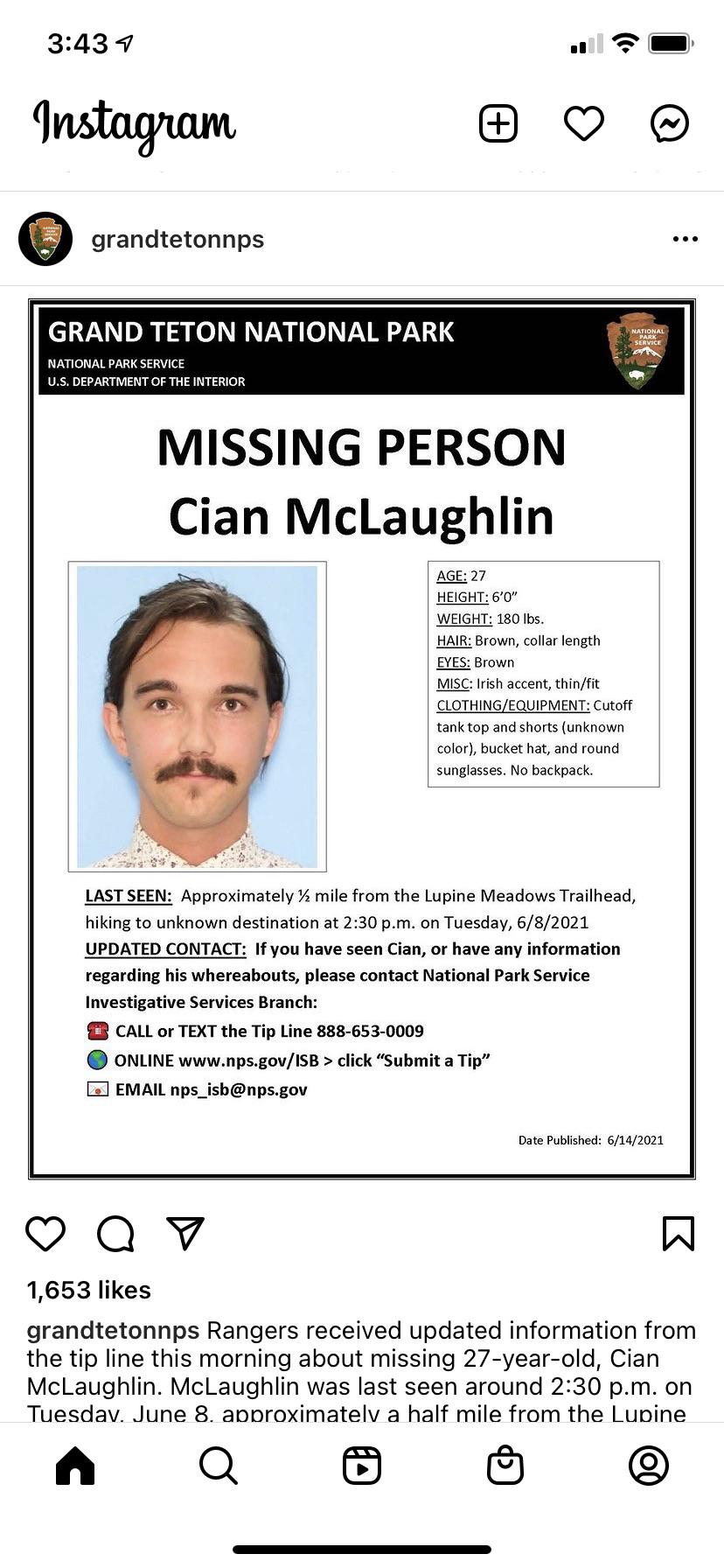 Missing Hiker | Scrolller