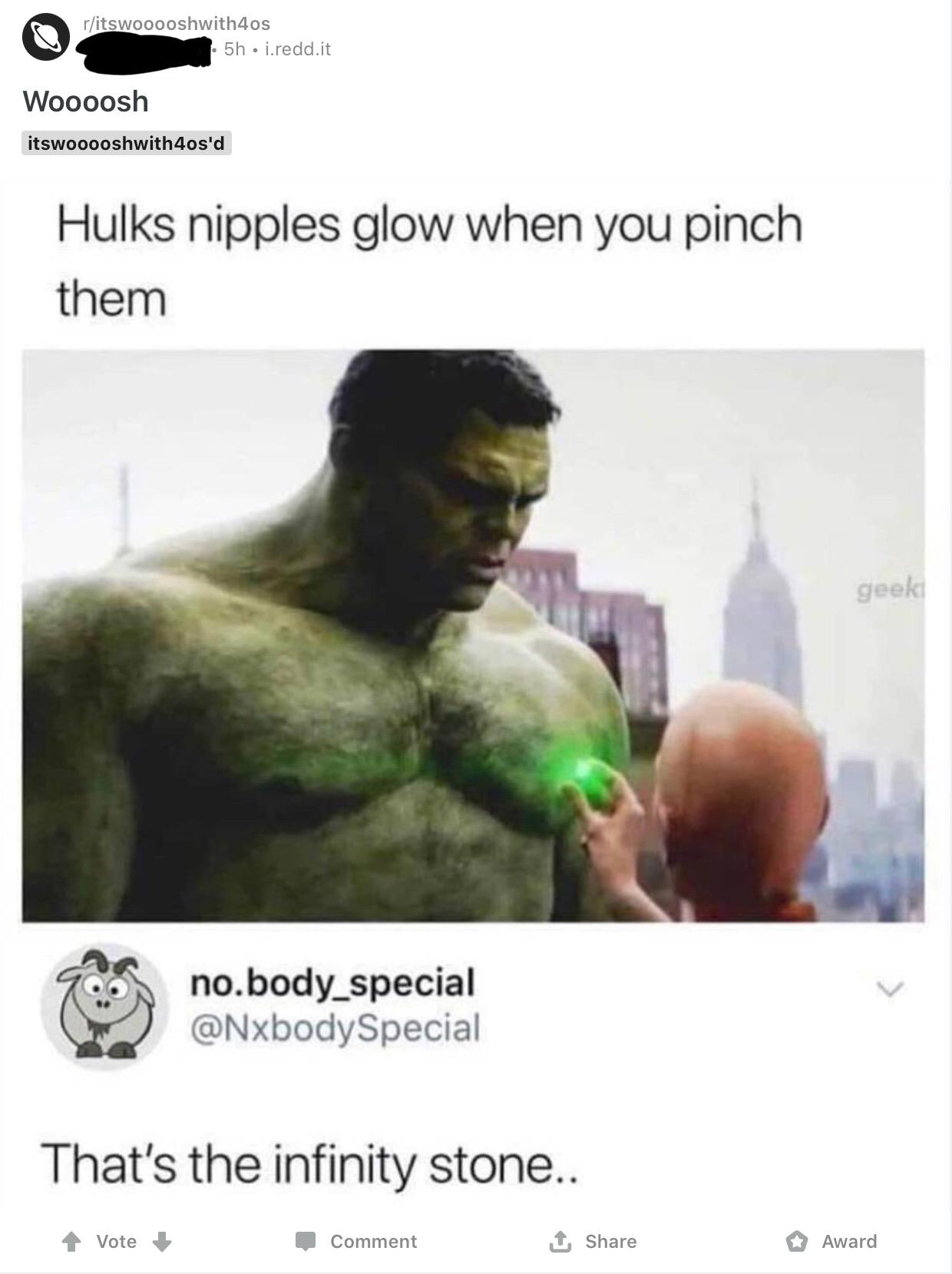 Mistaken for the r/woooosh sub | Scrolller