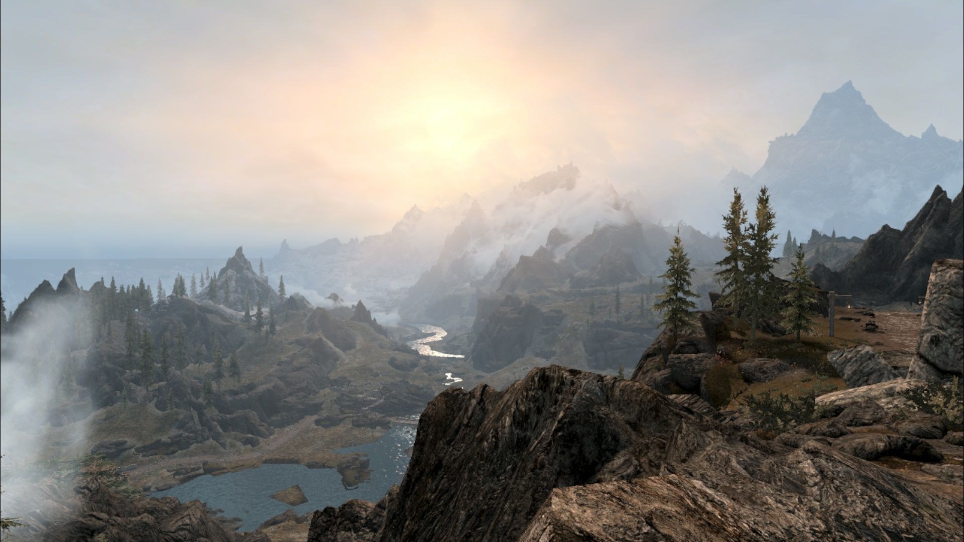 Misty mountains for miles...and miles... | Scrolller