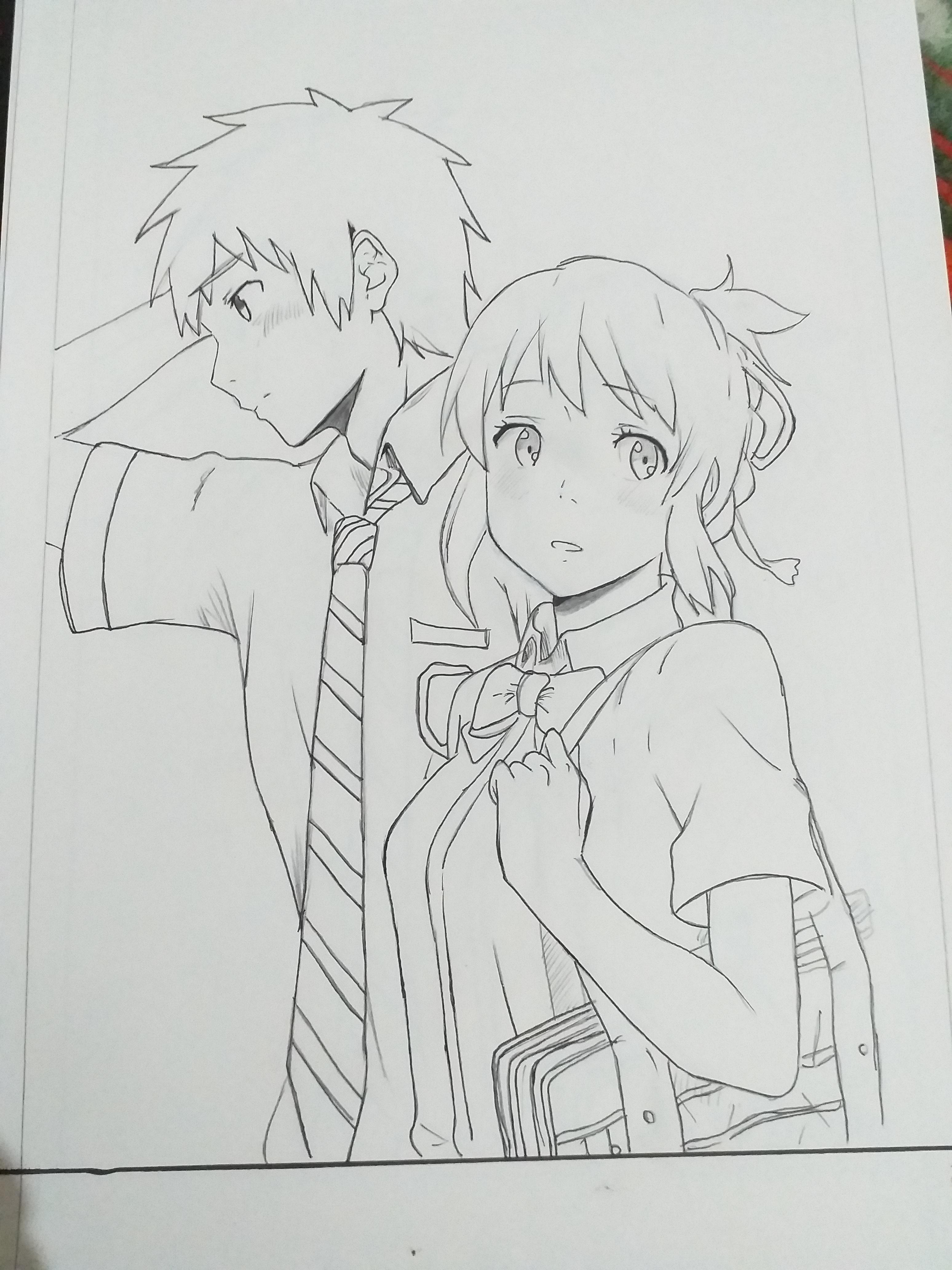 Mitsuha and Taki from Kimi no nawa.. | Scrolller