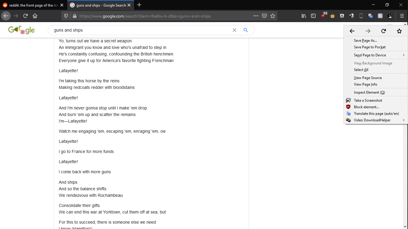 mods are asleep, post Lafayatte from Hamilton | Scrolller