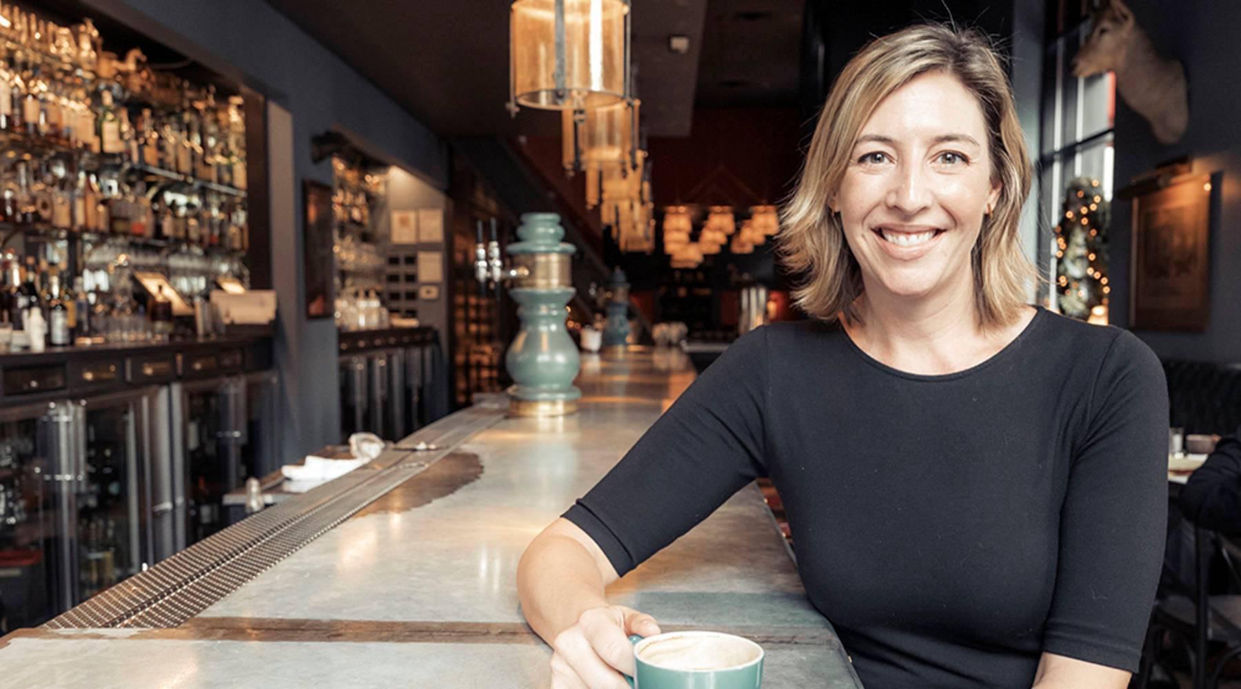 Molly Wood from Marketplace filling out a black top with her MILF tits | Scrolller