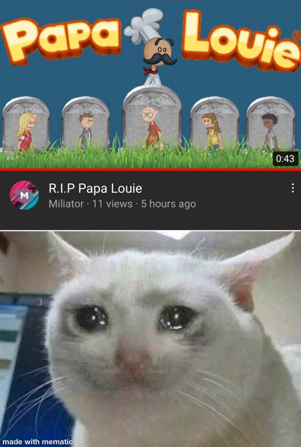 Moment of silence for Papa | Scrolller