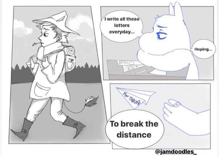 Moomin long distance comic | Scrolller