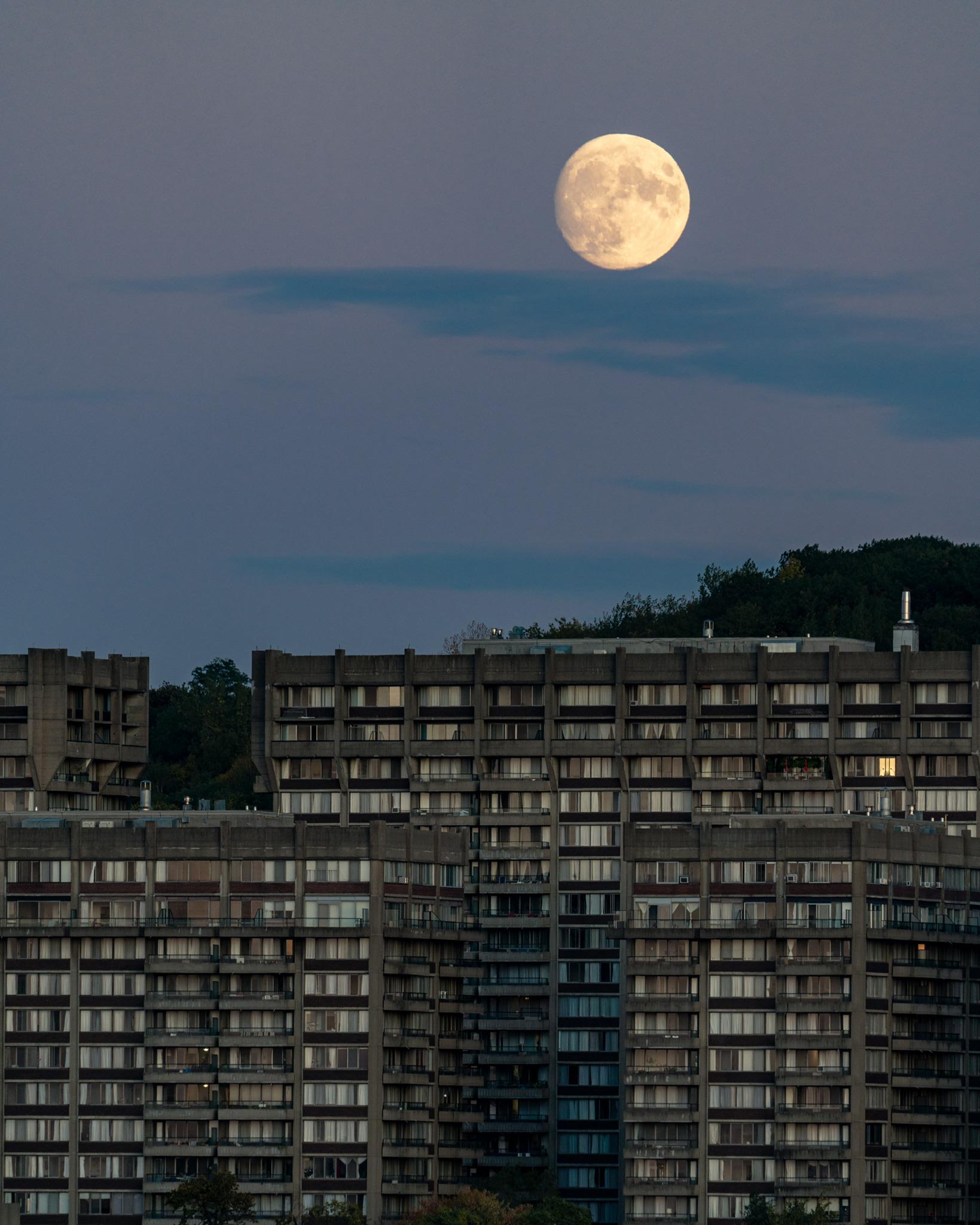 Moon Over Mont Royal | Scrolller