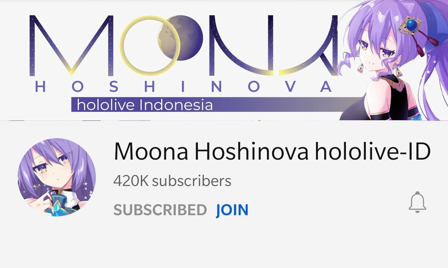 Moona Hoshinova has 420,000 subscribers. Nice. | Scrolller